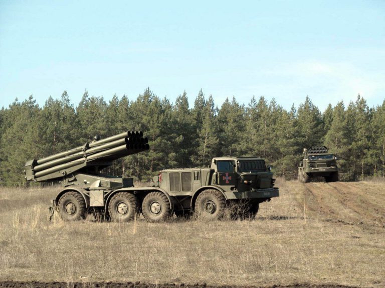 HIMARS destroyed Russian transport and load vehicle for the Uragan MLRS ...