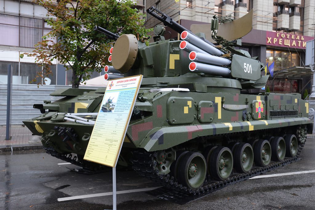 Ukrainian 2S6 Tunguska SPADs involved in shooting down cruise missiles ...