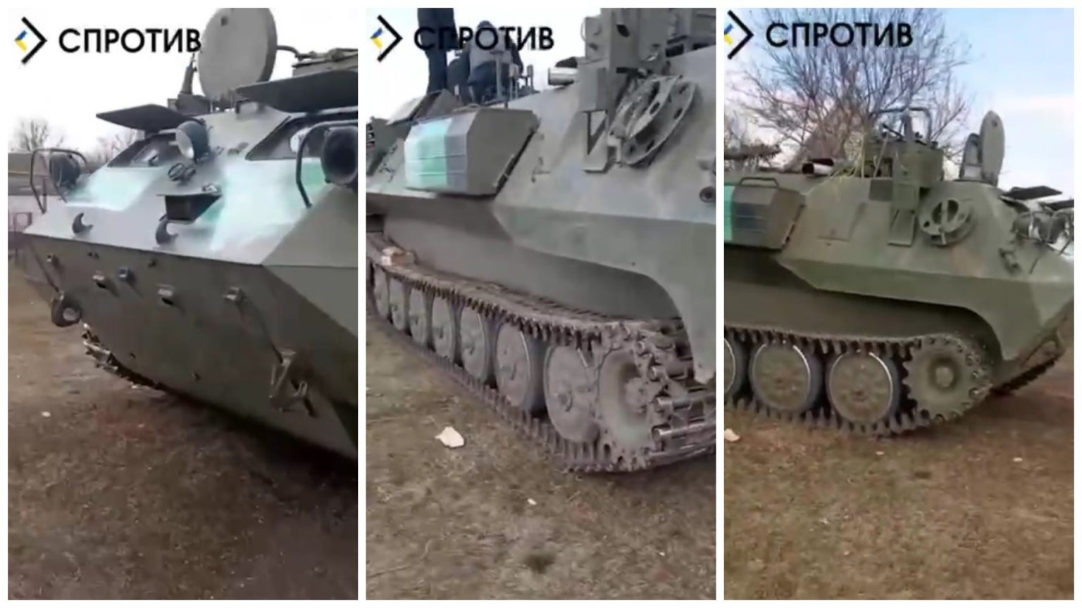 The Russian servicemen lost two newest R-149BMR commando staff vehicles ...
