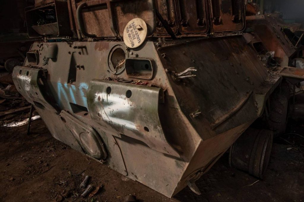 Maintenance Battalion of the 93rd Mechanized Brigade had set up the ...