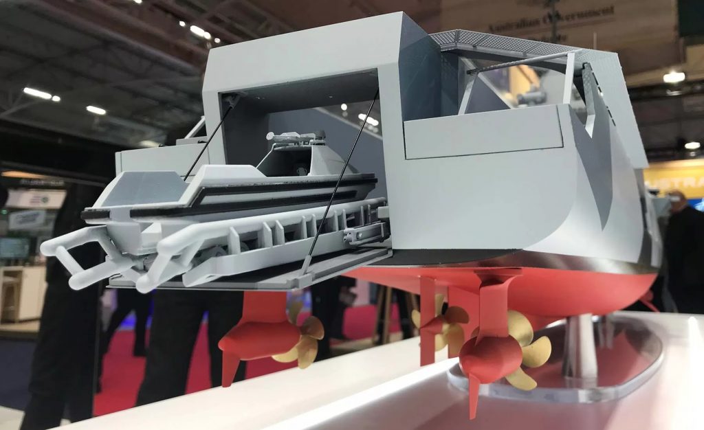 BAE Systems представила модель фрегата Adaptable Strike Frigate