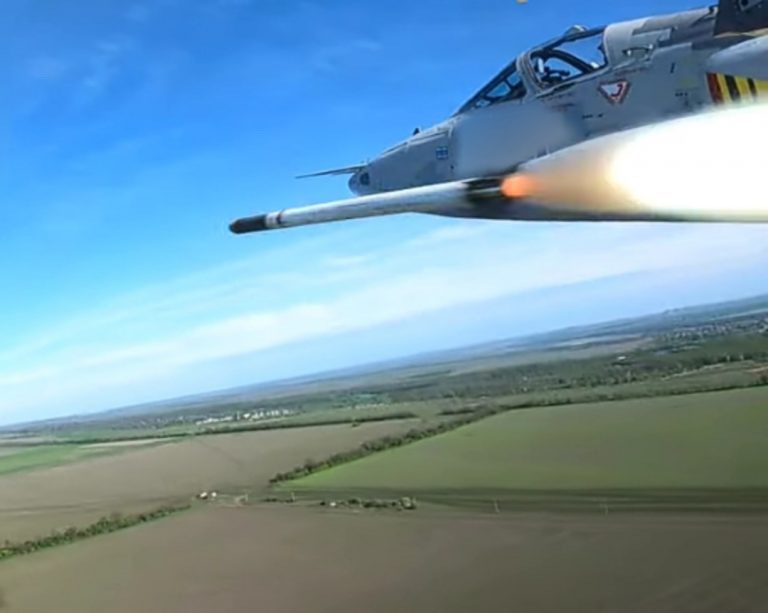 Ukrainian Armed Forces demonstrated the Zuni rockets being launched ...
