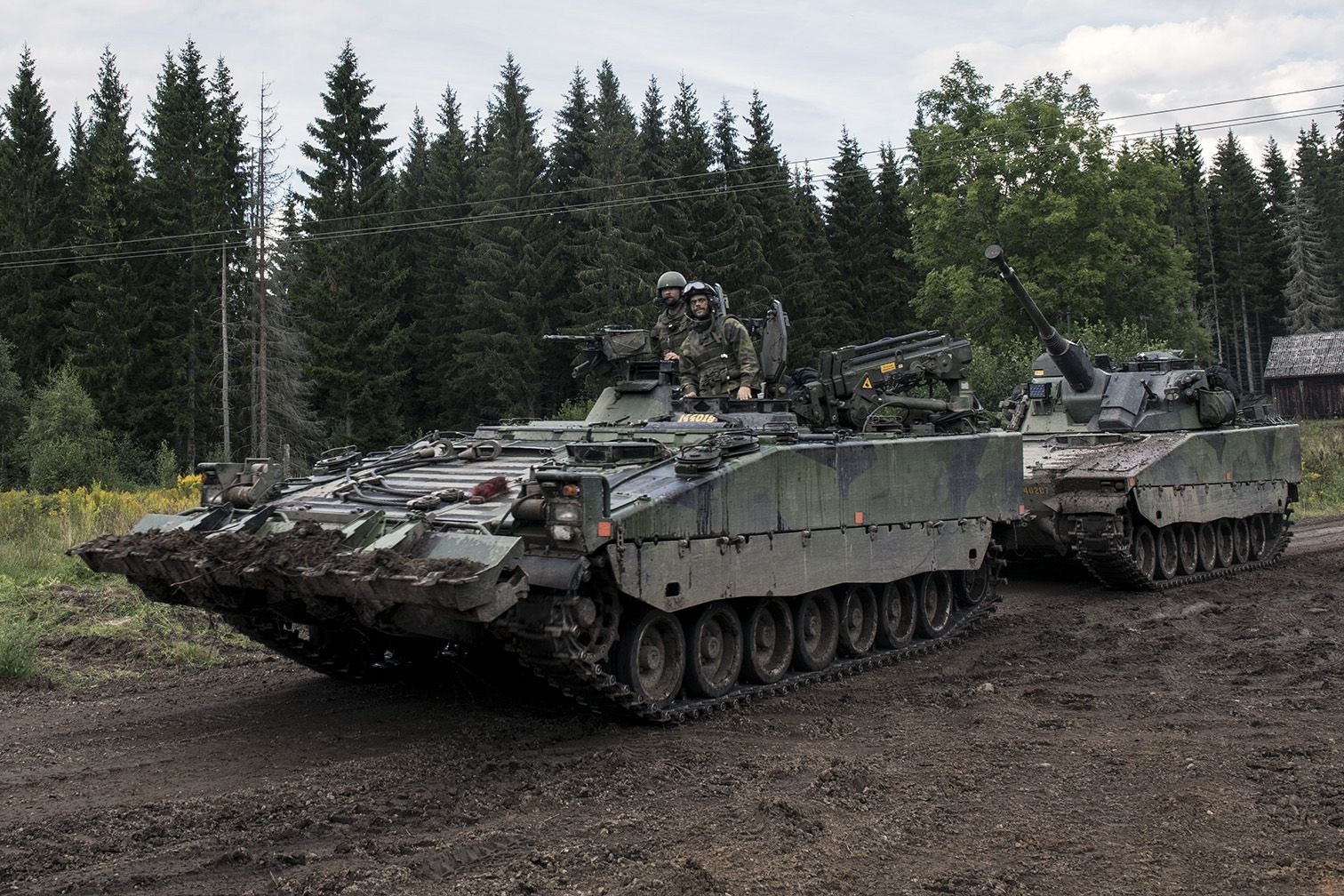 The Swedish Bgbv 90 armored recovery vehicle was spotted in service ...