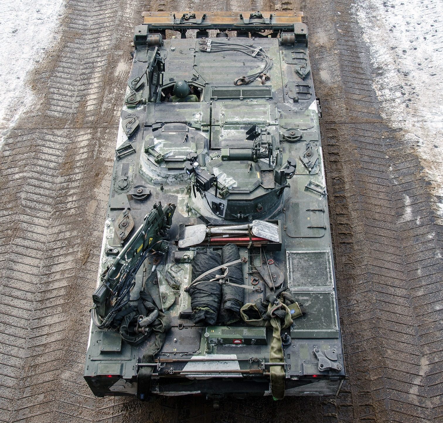 The Swedish Bgbv 90 armored recovery vehicle was spotted in service ...