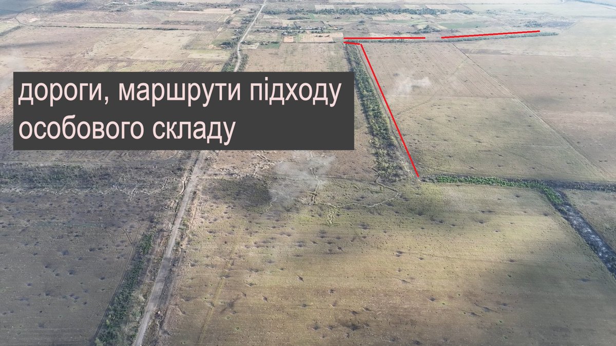Structure of Russian fortifications in Zaporizhzhia
