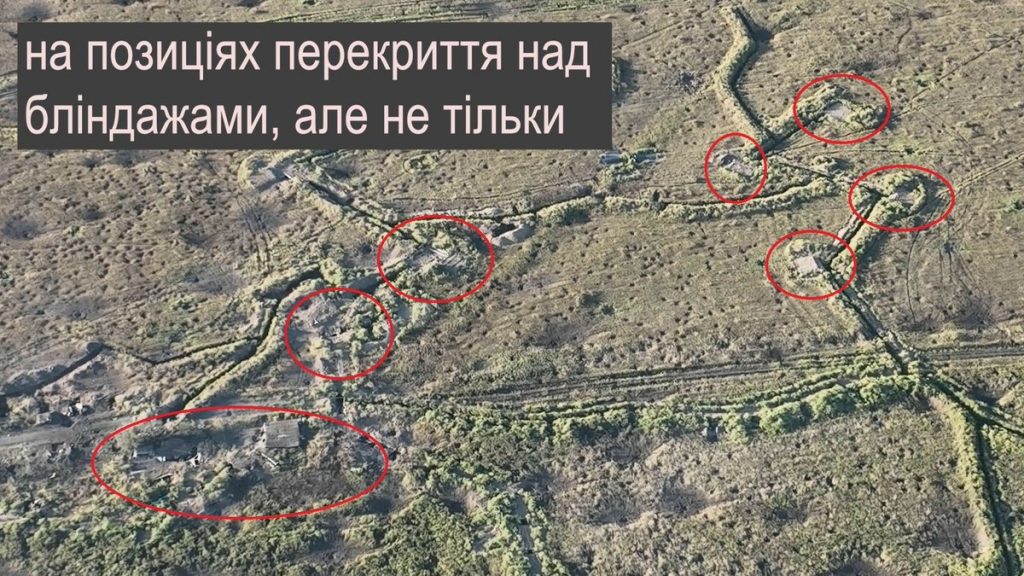 Structure of Russian fortifications in Zaporizhzhia