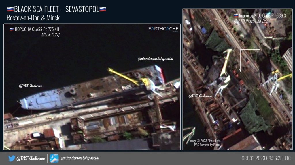 OSINT researcher releases photo of damaged Russian ship Minsk - Militarnyi