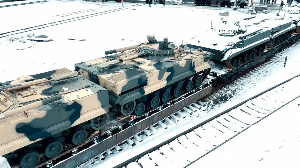 At the end of October, the Russian army received a new batch of BMP-3 ...