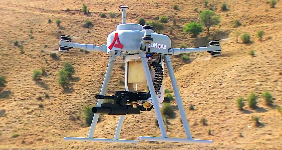Turkish Songar Multicopter Integrates 40mm Grenade Launcher - Militarnyi