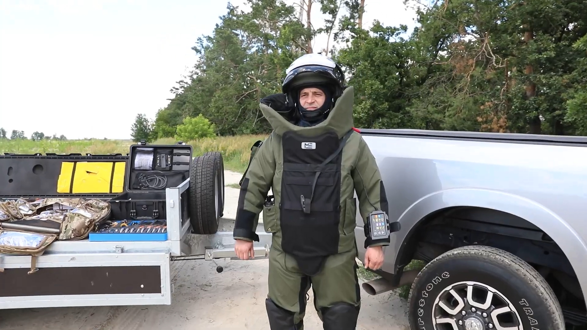 The United States transferred the GCS-200 mine-clearing vehicle to ...