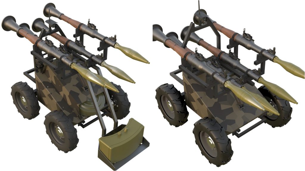 “Gnom” ground drone with RPGs assembled for the Armed Forces of Ukraine ...