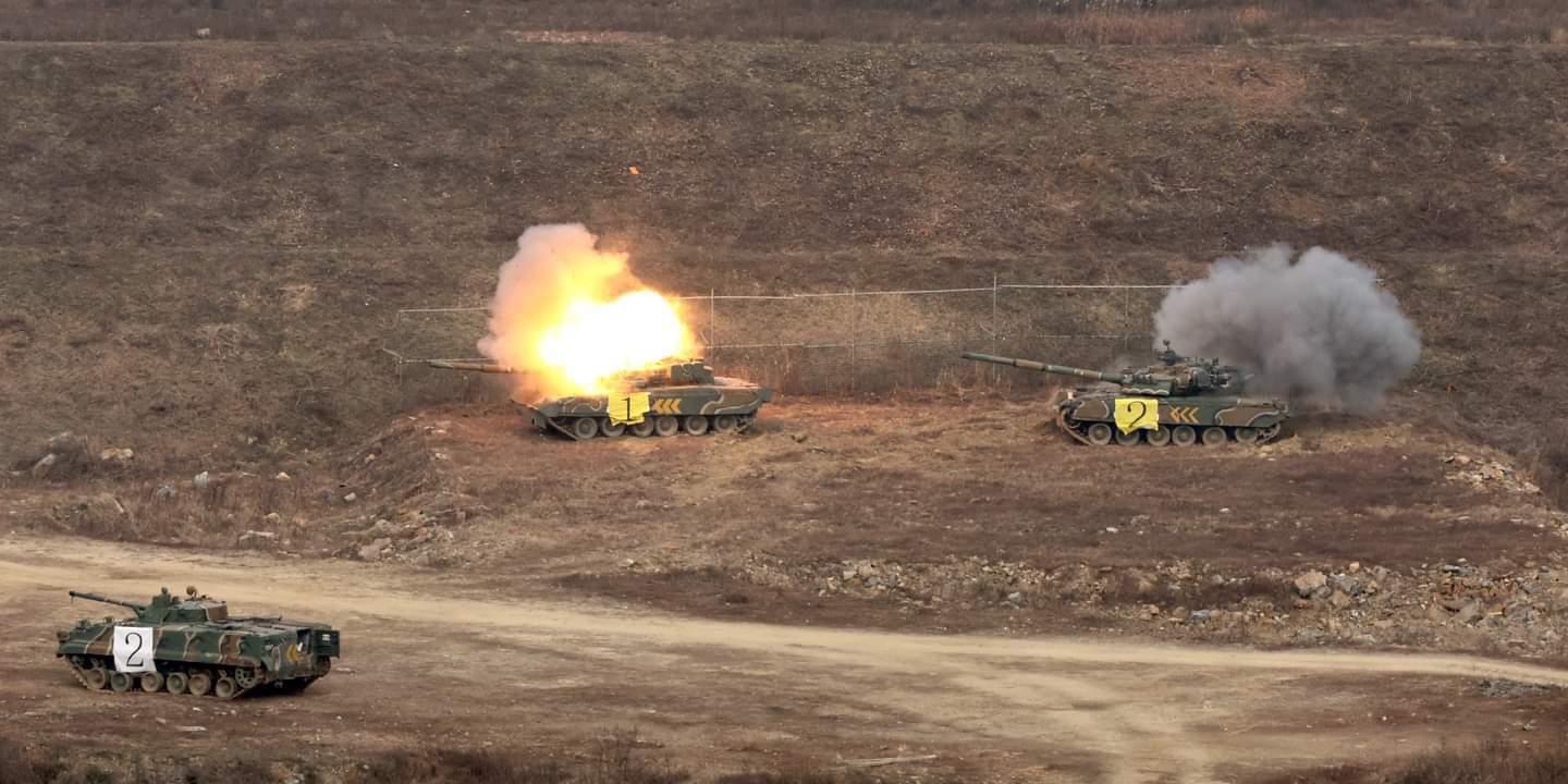 South Korea used T-80U and BMP-3 tanks as targets - Militarnyi