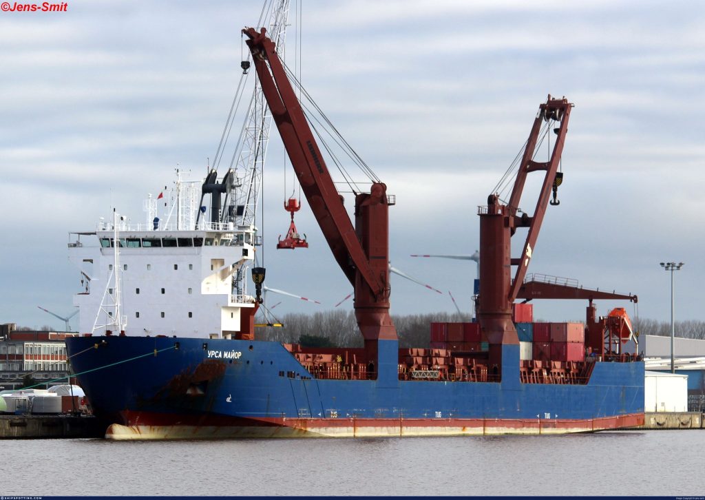 A Russian bulk carrier known for carrying weapons sinks off the coast ...