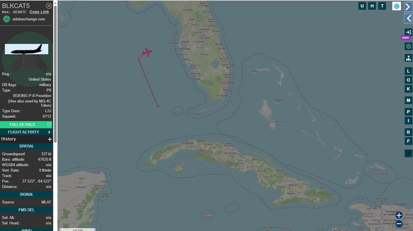 U.S. Dramatically Increases Recon Flights Near Cuba Amid Trump Threats